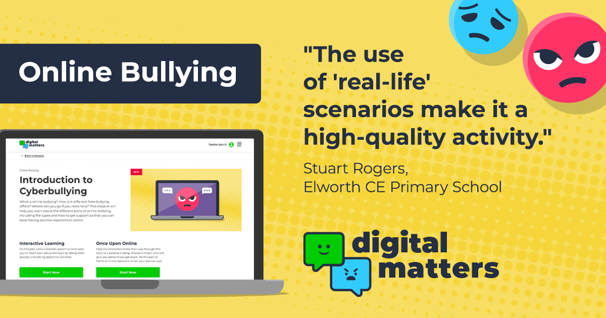 Introduction to Cyberbullying Lesson | Digital Matters