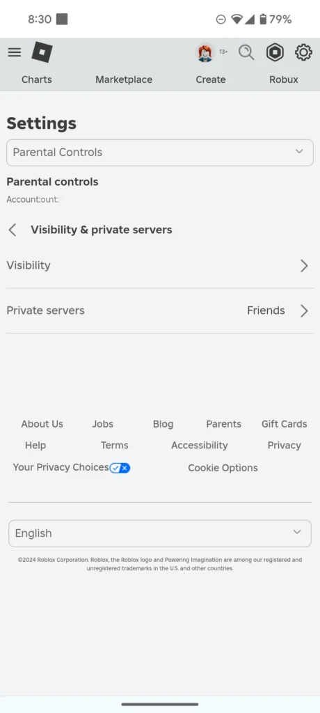 Roblox parental controls and privacy settings | Internet Matters