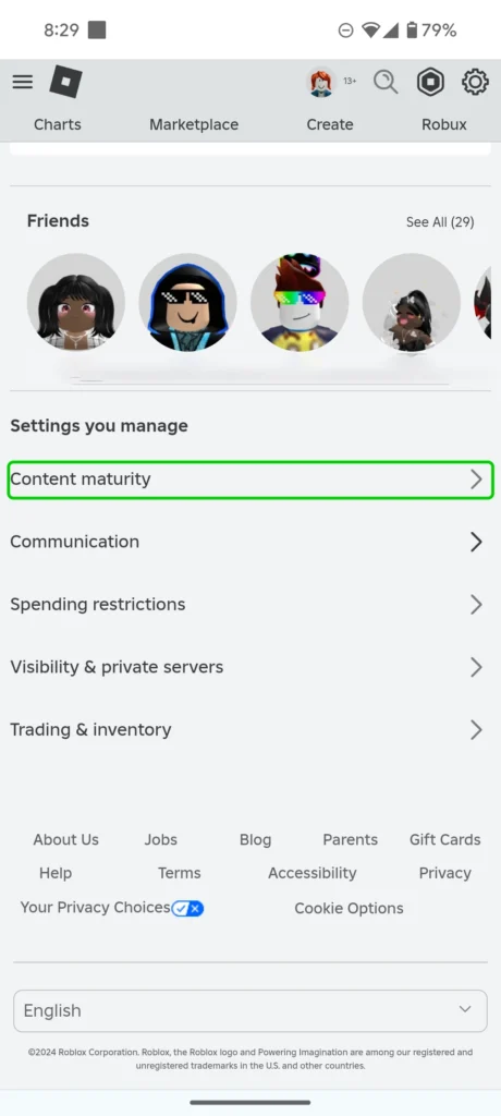 Roblox parental controls and privacy settings | Internet Matters