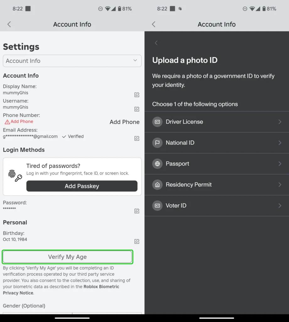 Roblox parental controls and privacy settings | Internet Matters