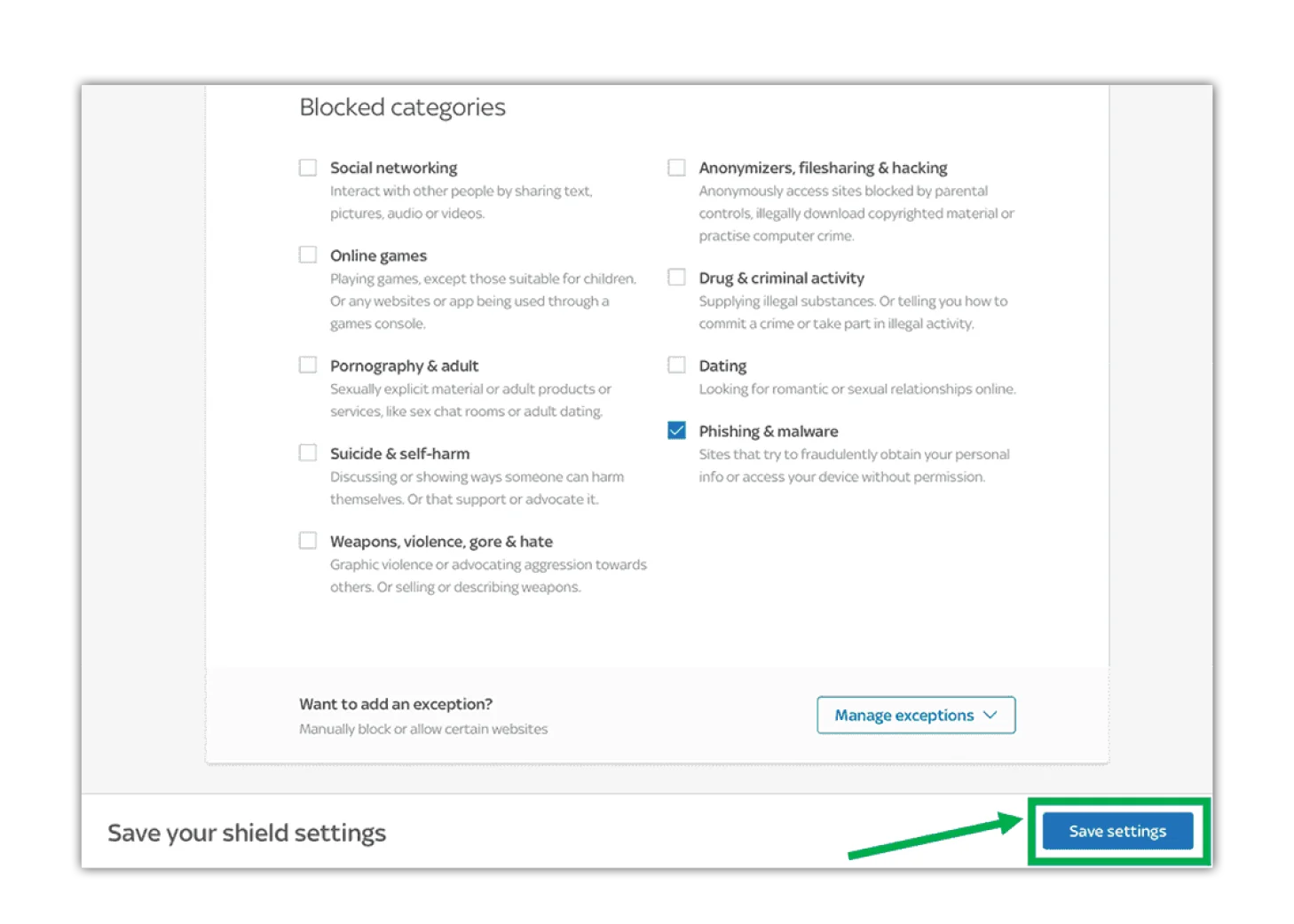 Sky Broadband Shield guide - Internet Matters